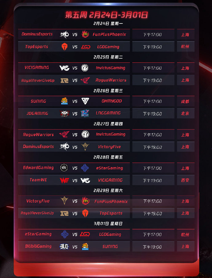 《英雄联盟》LPL春季赛赛程公布 揭幕战iG对阵FPX_3DM网游
